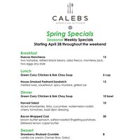 Caleb’s American Kitchen